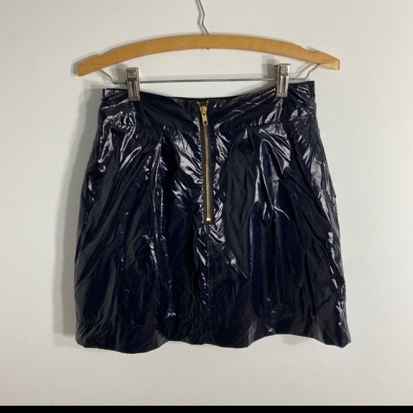 Milly | Skirts | Milly Black Pvc Mini Skirt Sz Womens Goth 90s | Poshmark